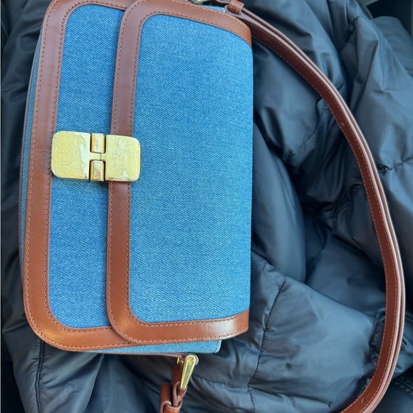 Bags | Apc Blue And Brown Bag | Poshmark